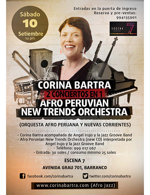 Filarmonía 102.7 FM | Filarmonía 102.7 FM - Corina Bartra + Afro Peruvian New Trends Orchestra